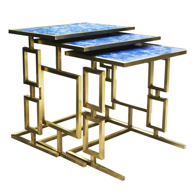 GRID NESTING TABLE SET OF 3 – Bespoke Home Jewels