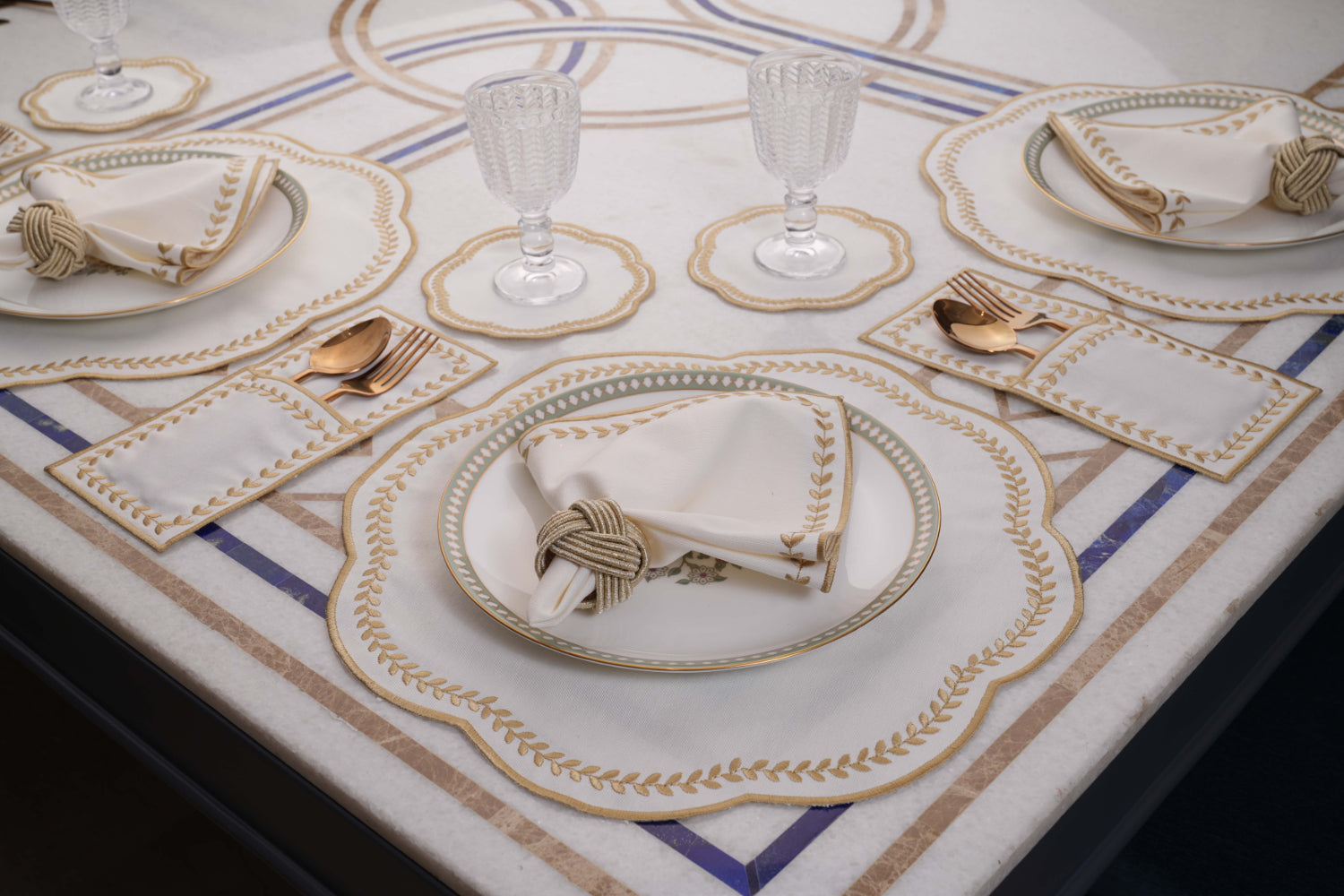 Wheat White Gold Table Linen – Bespoke Home Jewels